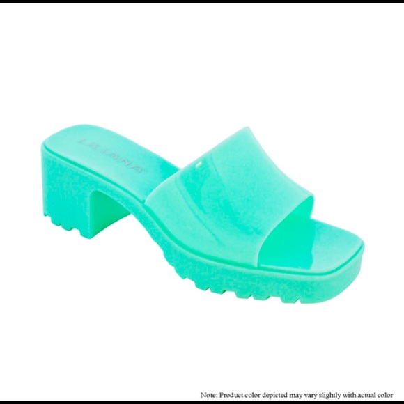 Shoes | Mint Green Transparent Clog | Poshmark